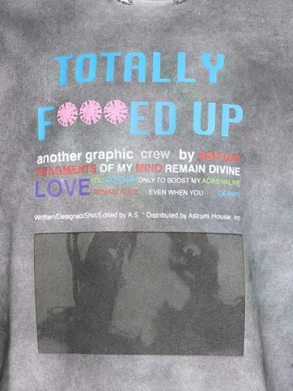 ASTRUM Distressed-effect Graphic-print T-shirt