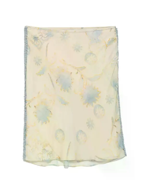 SIR. Cecile Floral-print Mini Skirt - Neutrals