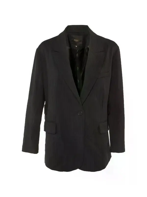 Maje Striped Single-breasted Blazer