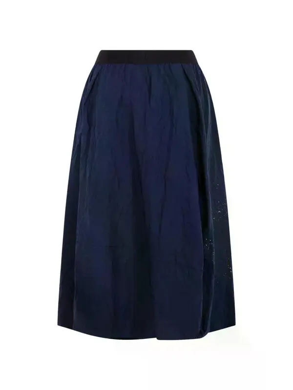 MARIA CALDERARA Crinkled Paint-splatter Skirt