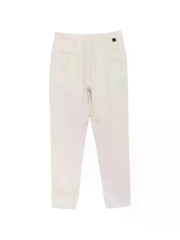 LOW BRAND Beige Linen Trousers - Neutrals