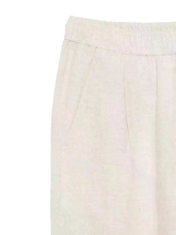 LOW BRAND Beige Linen Trousers