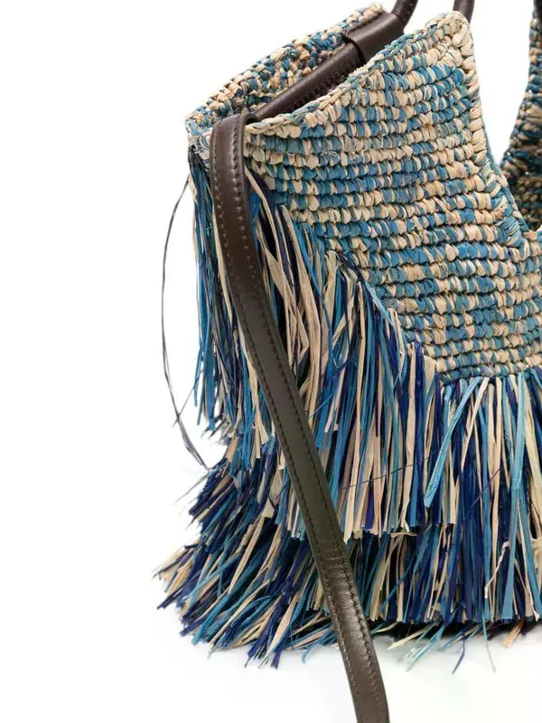 Zimmermann Woven Tote Bag With Fringe Trim