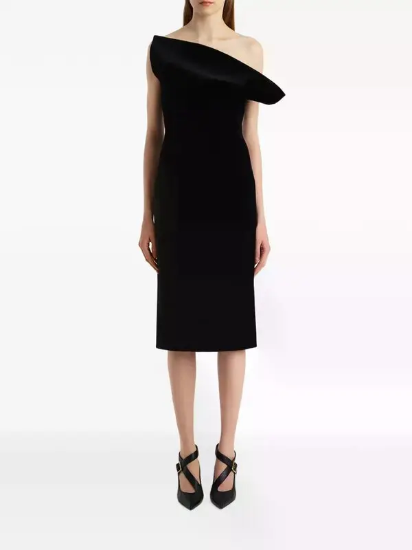 Khaite Sato Velvet Dress - Black