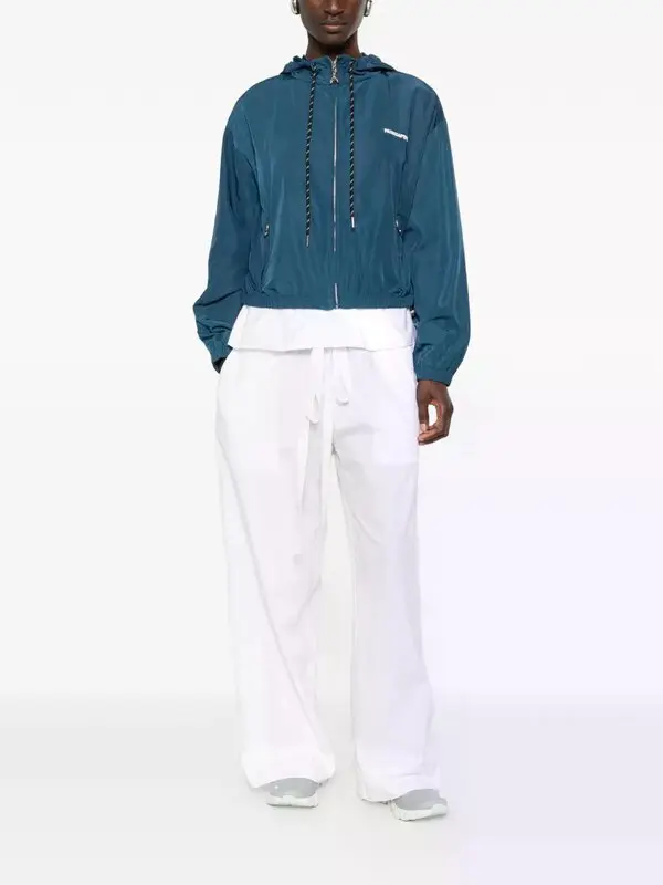 Patrizia Pepe Logo-print Hooded Jacket