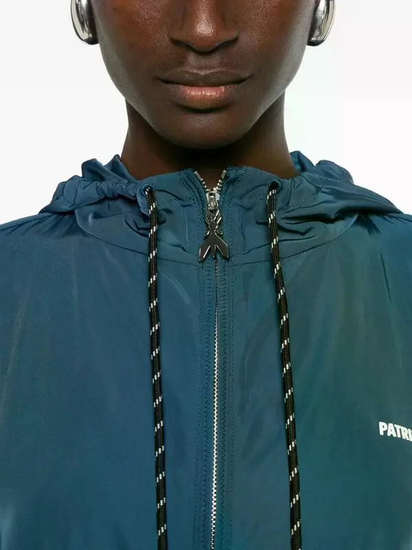 Patrizia Pepe Logo-print Hooded Jacket