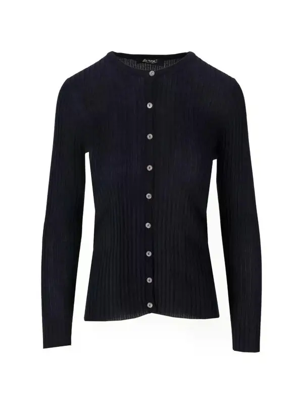 LA ROSE Ribbed Knit Cardigan