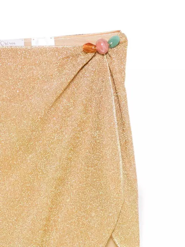 Oseree Bead-embellished Mini Beach Skirt