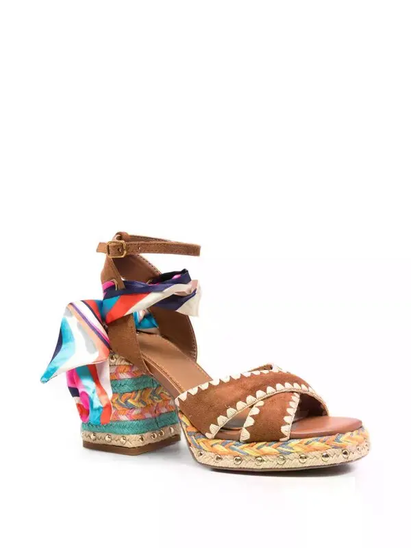 EXÈ Whipstitch Trim Sandals