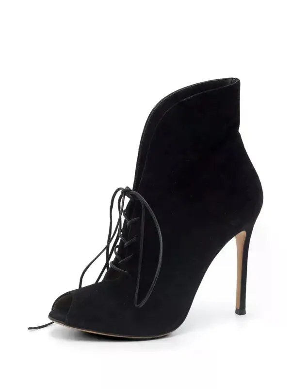 GIANVITO ROSSI Jane Heeled Ankle Boots - Black