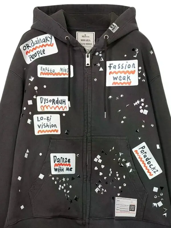 Mihara Yasuhiro Distressed Detail Hoodie