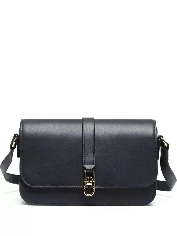 Tommy Hilfiger Th Monogram Flap Shoulder Bag - Blue