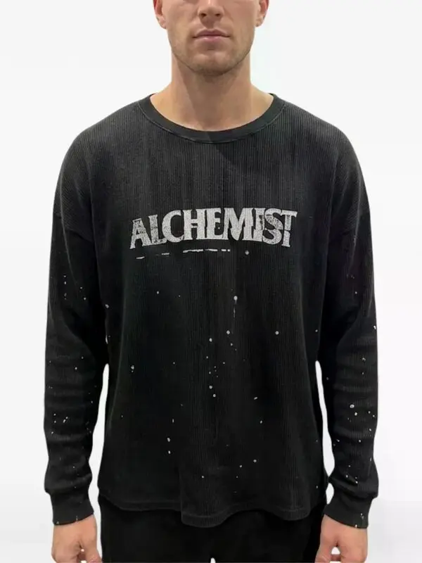 Alchemist Logo-print Thermal T-shirt - Black