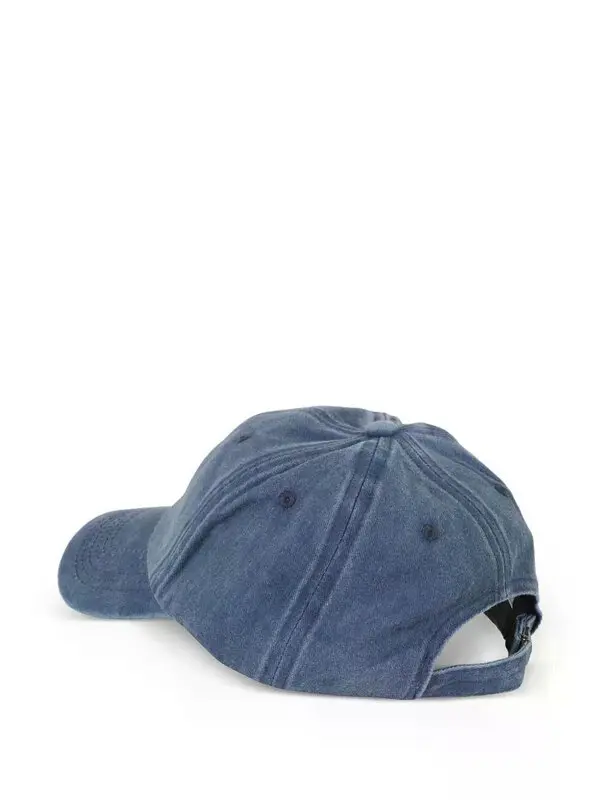 MC2 SAINT BARTH Davis Embroidered Denim Baseball Cap - Blue