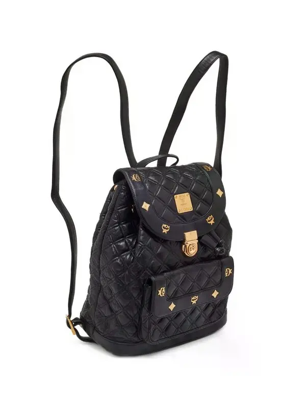 Mcm Stark Quilted Leather Backpack