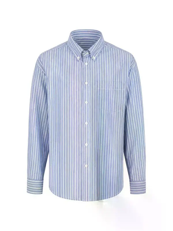 PAOLO PECORA Vertical-stripe Button-down Shirt