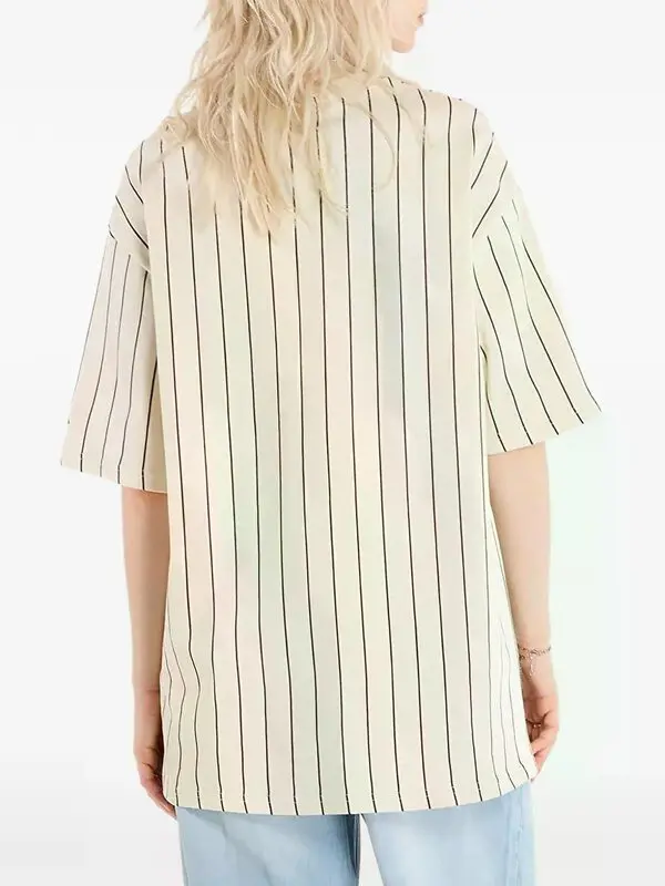 New Era Pinstripe Print T-shirt