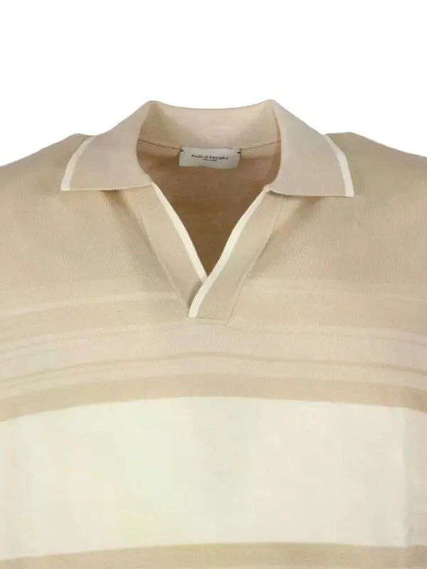 PAOLO PECORA Striped Cotton T-shirt