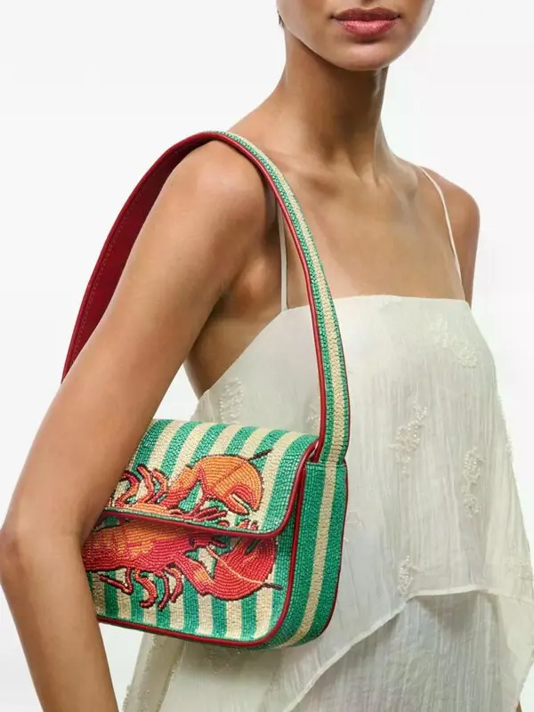 Staud Tommy Beaded Shoulder Bag