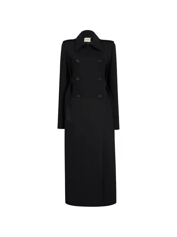 Khaite Alton Trench Coat - Black