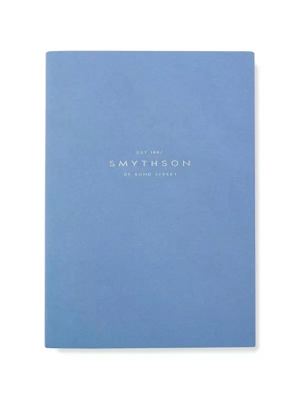 Smythson Evergreen Mid-size Notebook Refill - Blue