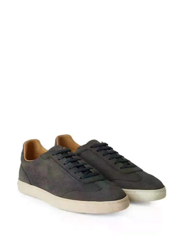 Brunello Cucinelli Pebbled Leather Low-top Sneakers