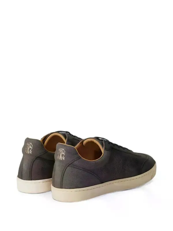 Brunello Cucinelli Pebbled Leather Low-top Sneakers