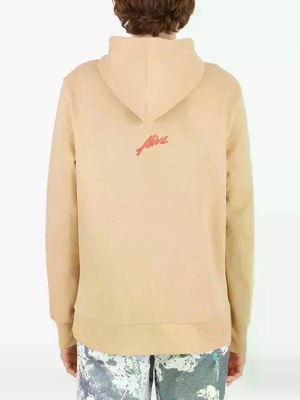 ALIVE & MORE Graphic Print Drawstring Hoodie