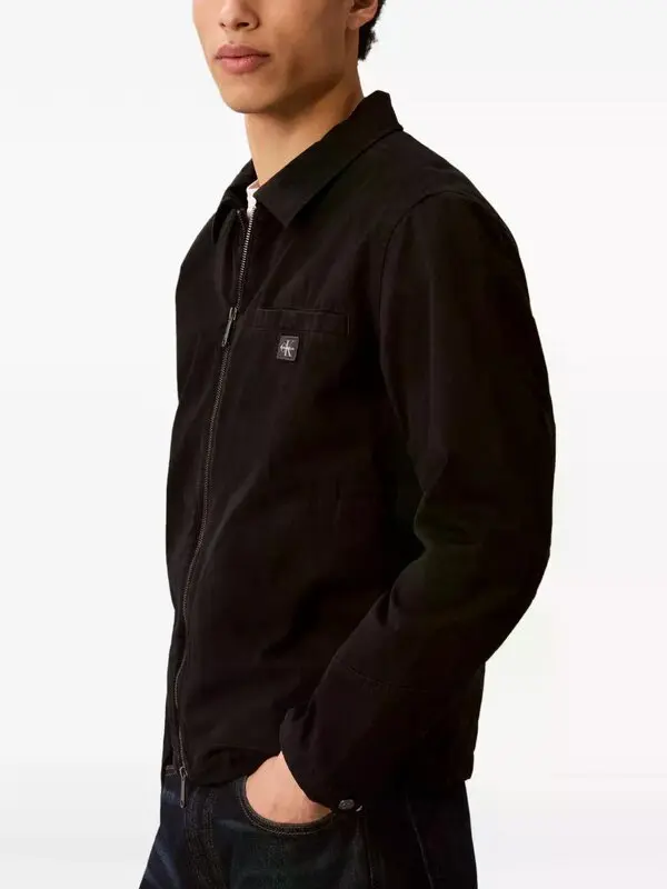 Calvin Klein Patch Zip-up Shirt Jacket