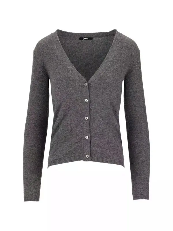 LA ROSE V-neck Cashmere Cardigan