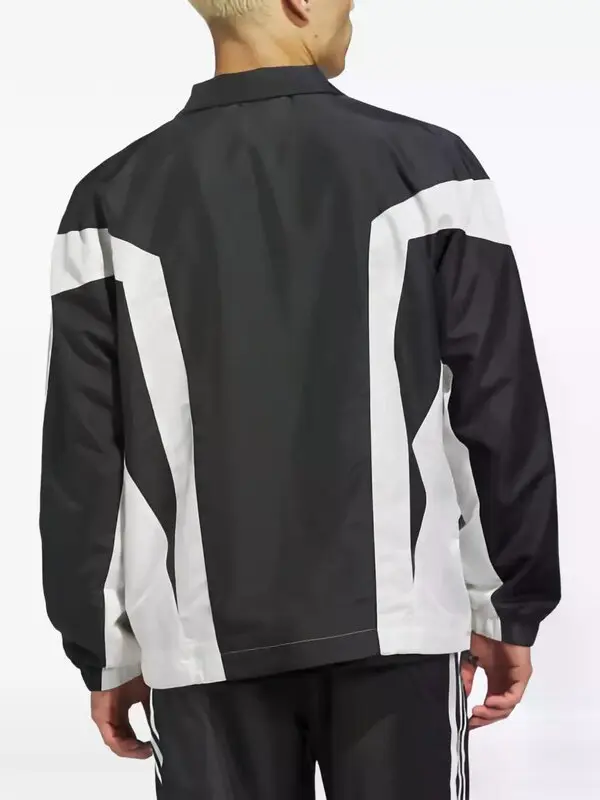 Adidas Originals Embroidered Side Stripe Windbreaker - Black