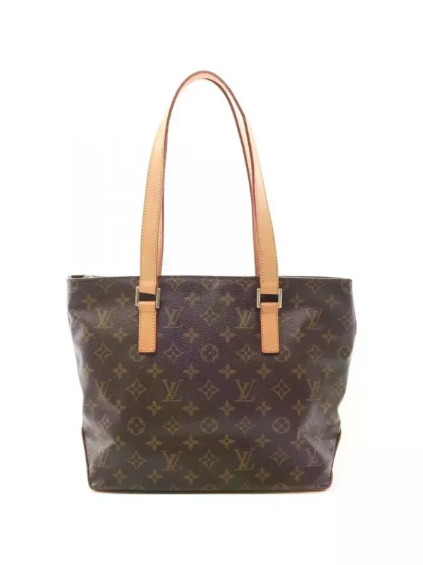 LOUIS VUITTON Monogram Canvas Cabas Piano Shoulder Bag - Brown