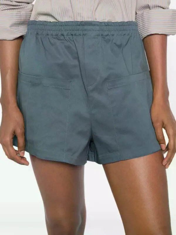THE M.. Elasticated Waistband Patch-pocket Shorts