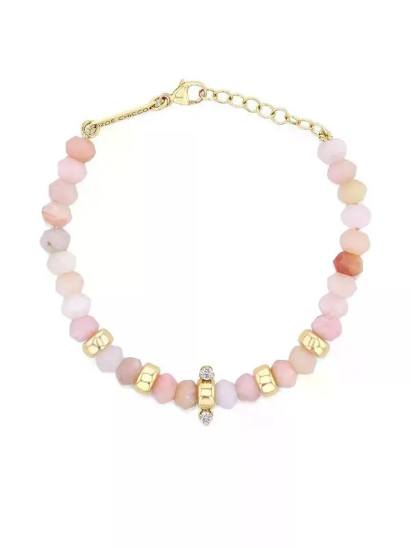 Zoe Chicco 14k Yellow Pink Opal And Diamond Bracelet - Gold