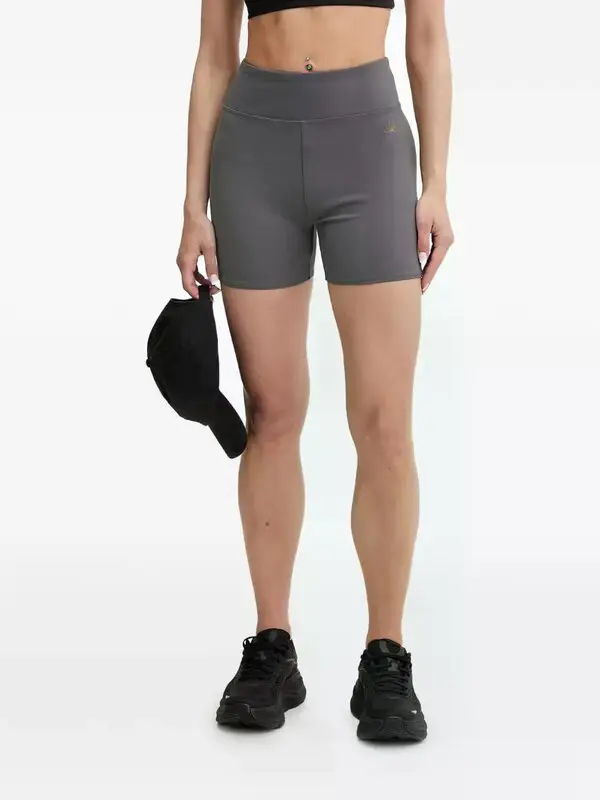 EA7 High-waisted Running Shorts - Grey