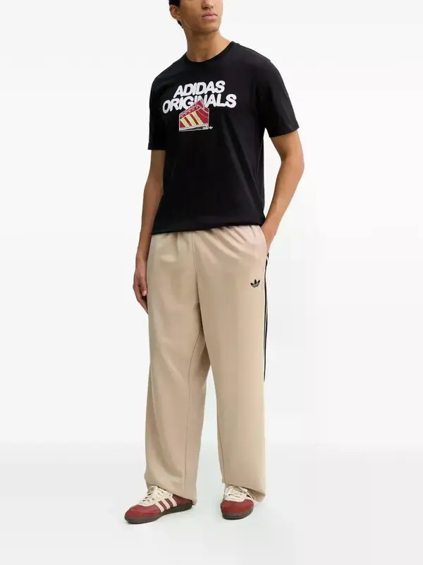 Adidas Adicolor Loose Logo-embroidered Side-stripe Track Pants
