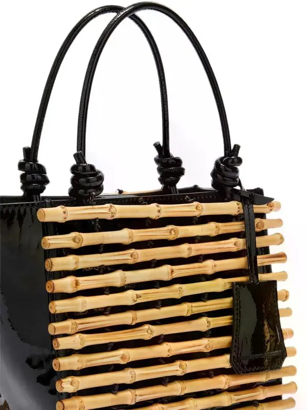 Ermanno Scervino Mini Maggie Bamboo-panel Tote Bag