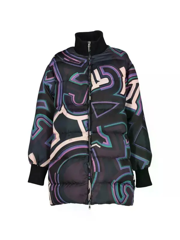 Emilio Pucci Geometric Print Padded Coat