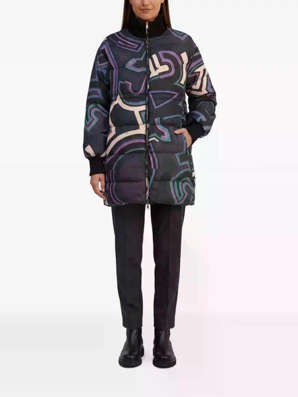 Emilio Pucci Geometric Print Padded Coat