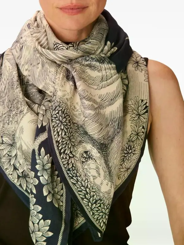 INOUI EDITIONS Inoui Graphic-print Square Scarf