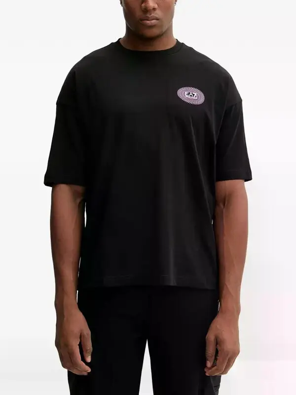 EA7 Logo-print T-shirt - Black