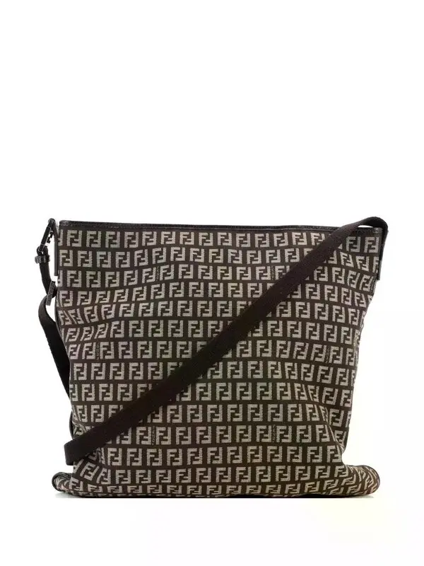 Fendi Zucchino Canvas Medium Messenger Bag - Brown
