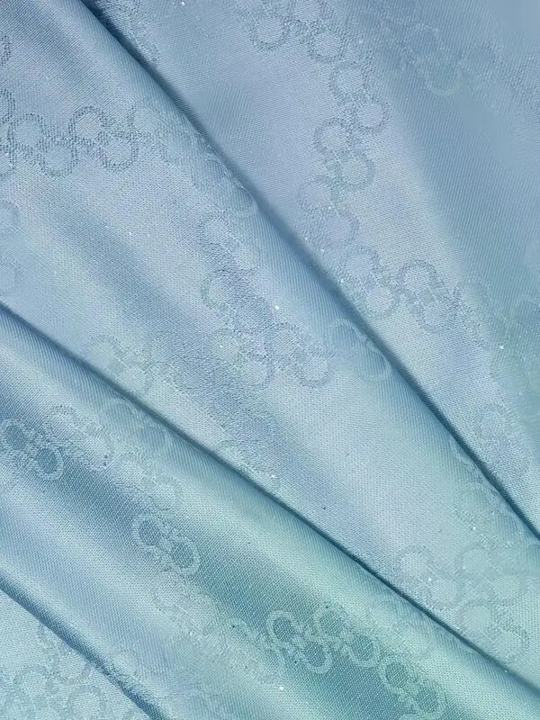 FERRAGAMO Gancini Jacquard Scarf - Blue