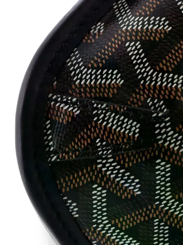 Goyard Coursier Messenger Bag In Coated Canvas And Leather - Black