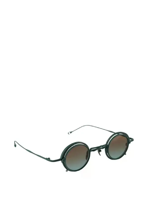 RIGARDS Round-frame Clip-on Sunglasses - Green