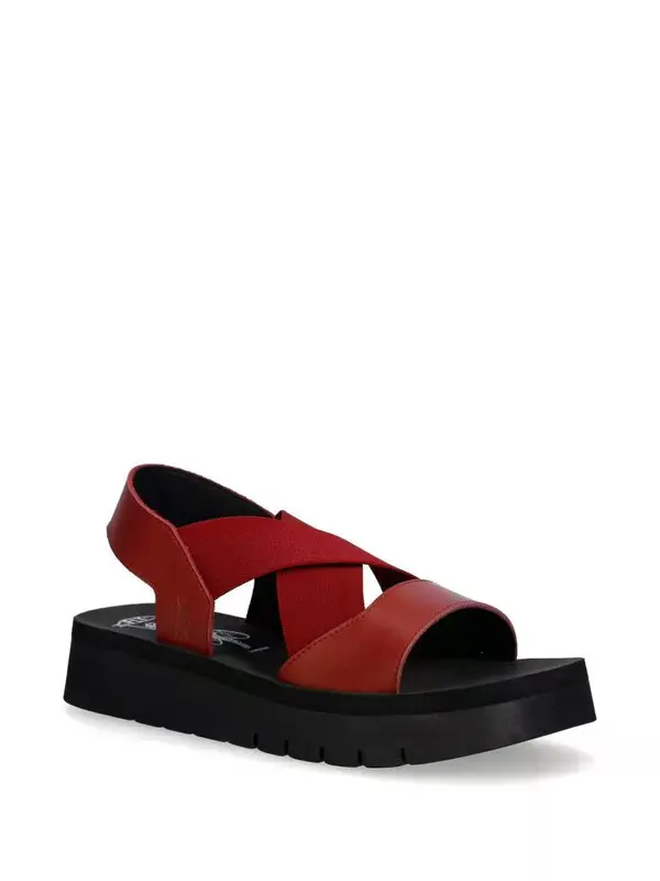Fly London Crossover Strap Flatform Sandals