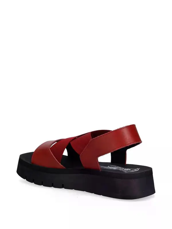 Fly London Crossover Strap Flatform Sandals