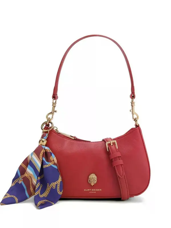 Kurt Geiger Sloane Crystal-embellished Crossbody Bag - Red