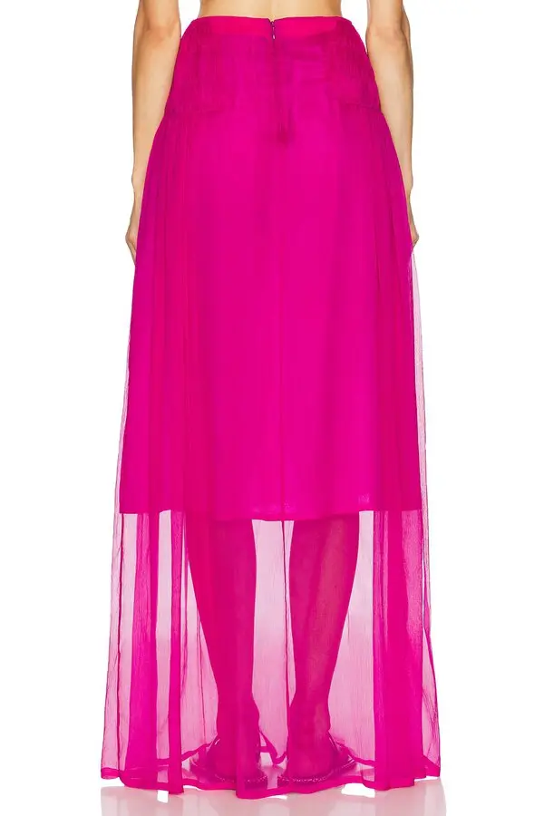 Dries Van Noten Scarlett Skirt In Pink