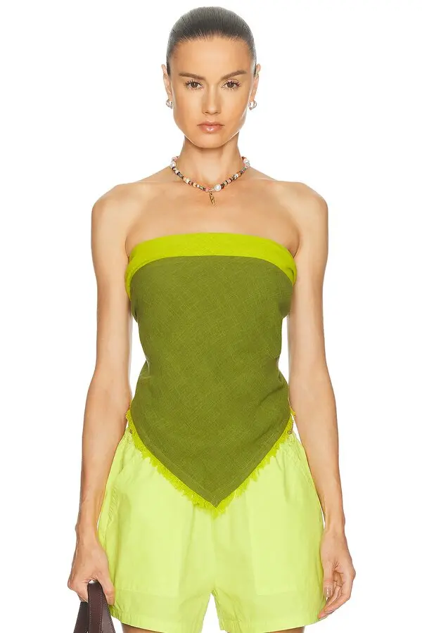 Staud Sonya Top In Green